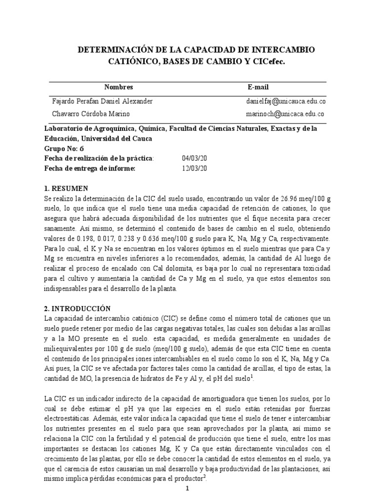 ILAQ CICySB | PDF | Calcio | Suelo