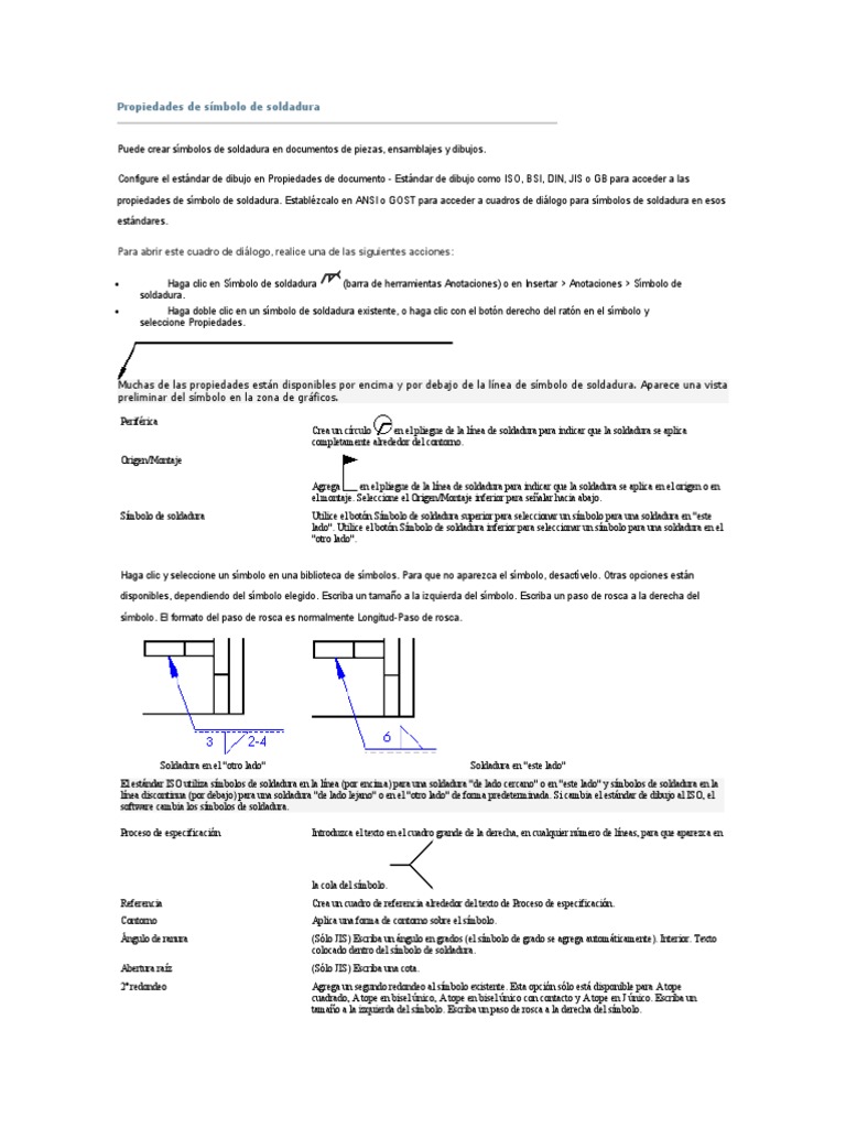Soldadura Solidworks | PDF | Haga doble clic | Dibujo