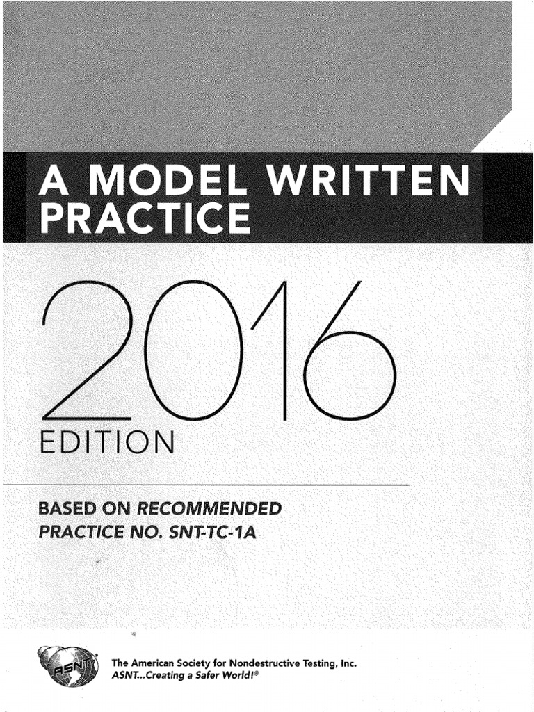 A Model Written Practice 2016 Edition | PDF
