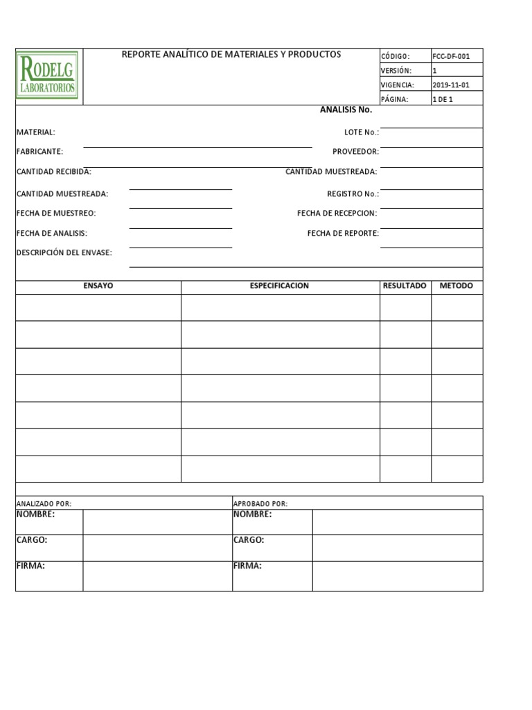 Hoja De Registro De Control De Calidad Las 7 Herramientas Básicas De