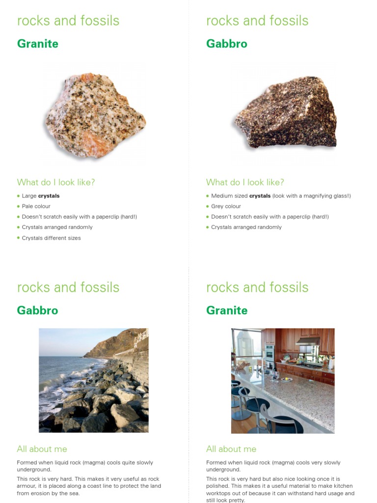 Rock Flash Cards | PDF | Rock (Geology) | Magma
