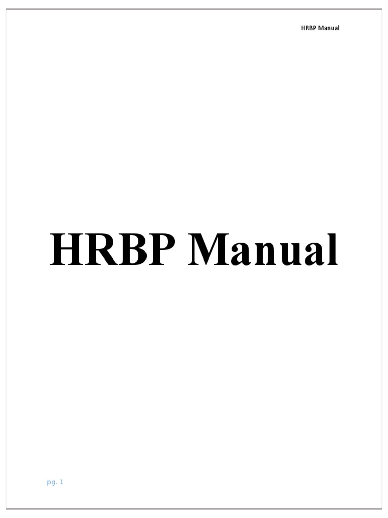 HRBP Manual | PDF | Competence (Human Resources) | Organizational Culture