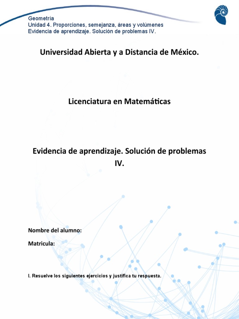 Unidad 4.EA - problemarioIV | PDF