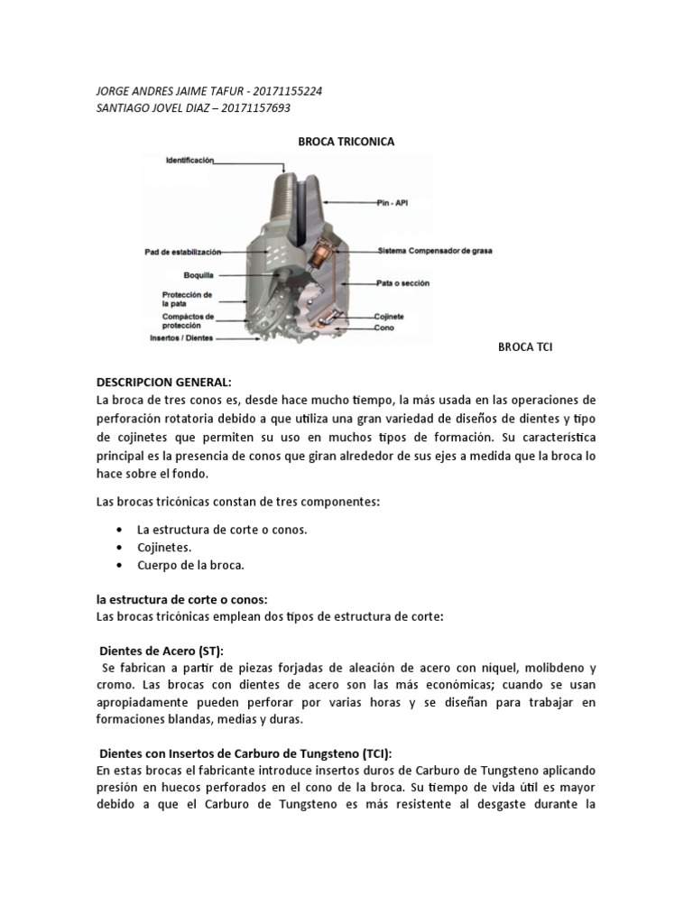 Broca Triconica | PDF | Tungsteno | Acero