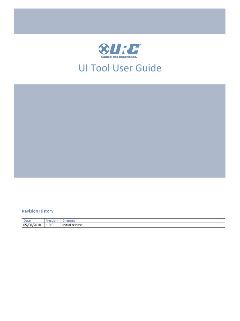 URC UI Tool User Guide | PDF | User Interface | Icon (Computing)