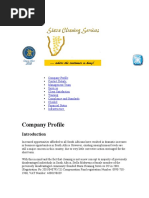 Cleaning Service Company Profile | PDF | Economies | Business