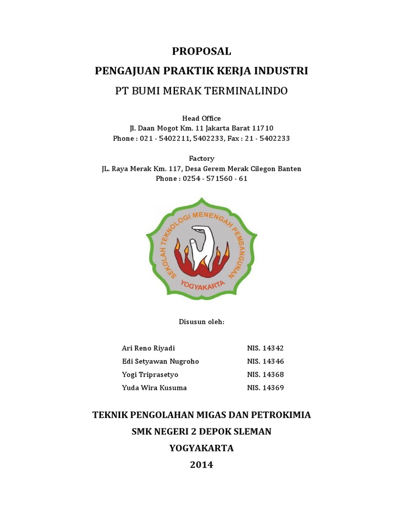 Bumi Merak Terminalindo Cover | PDF