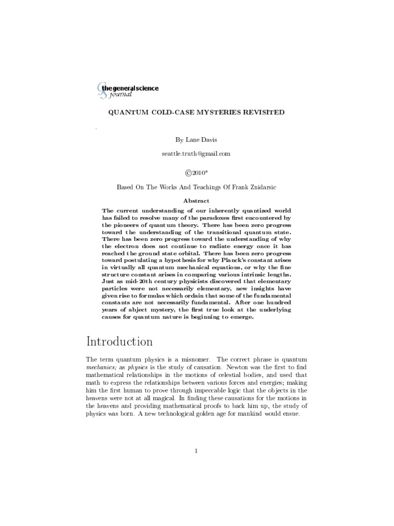 Quantum Mysteries and Causation Explained | PDF | Photon | Atomic Nucleus
