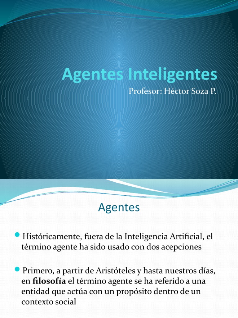 2 Agentes Inteligentes | PDF | Programa de computadora | Programación