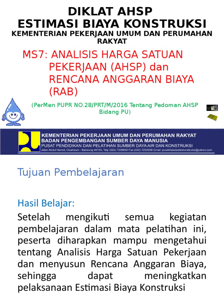 0affa Modul 7 AHSP Dan RAB | PDF