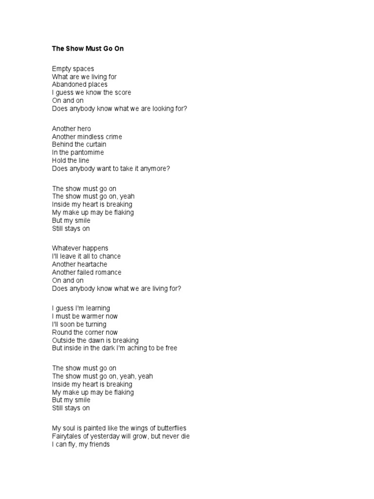 El Show Debe Continuar | PDF