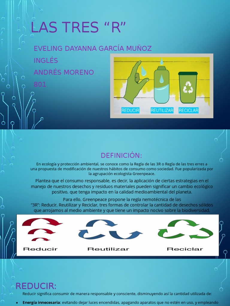 Las Tres R | PDF | Reciclaje | Residuos