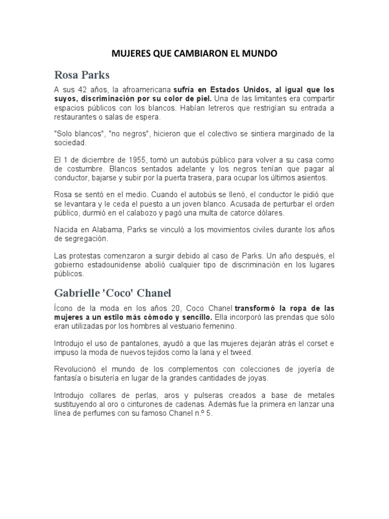 Mujeres Que Cambiaron El Mundo | PDF | Malala Yousafzai | Anne Frank