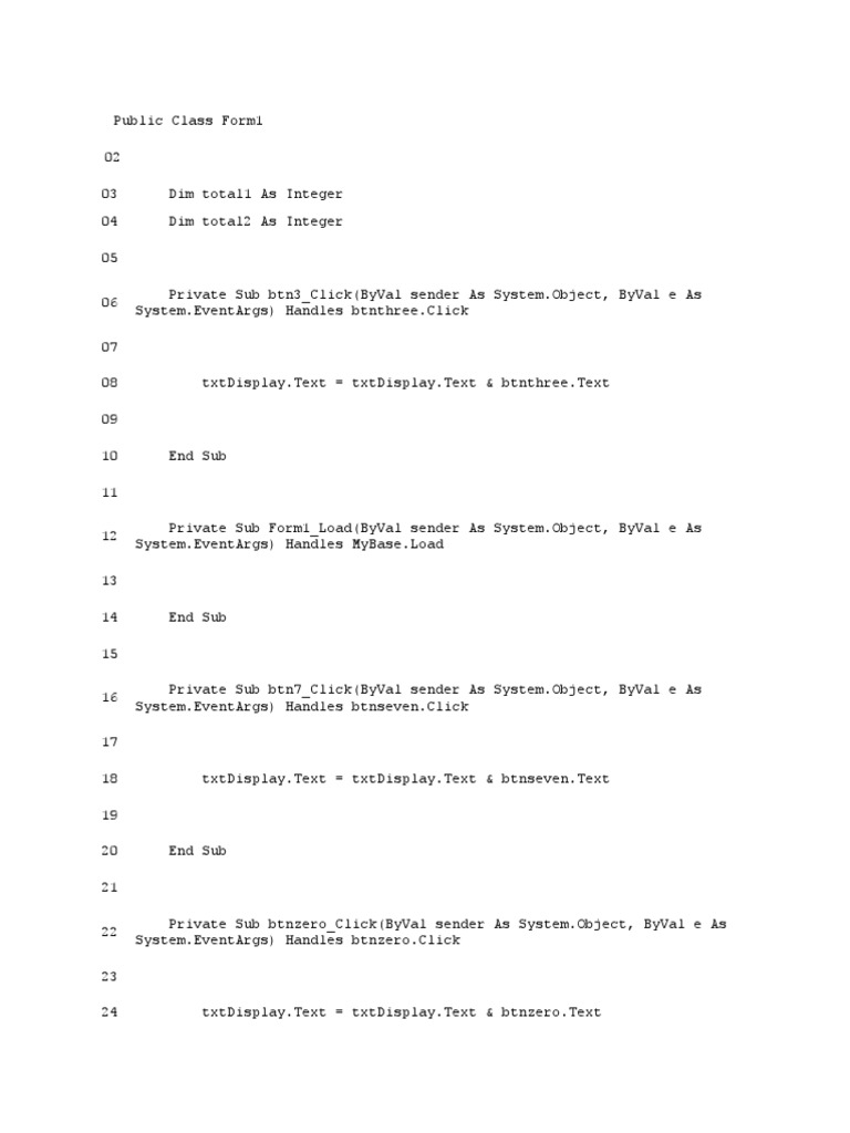 Public Class Form1 | PDF | Visual Basic .Net | Software Development