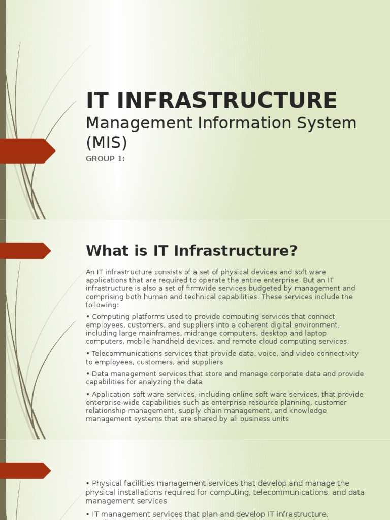IT Infrastructure | PDF | Personal Computers | Operating System
