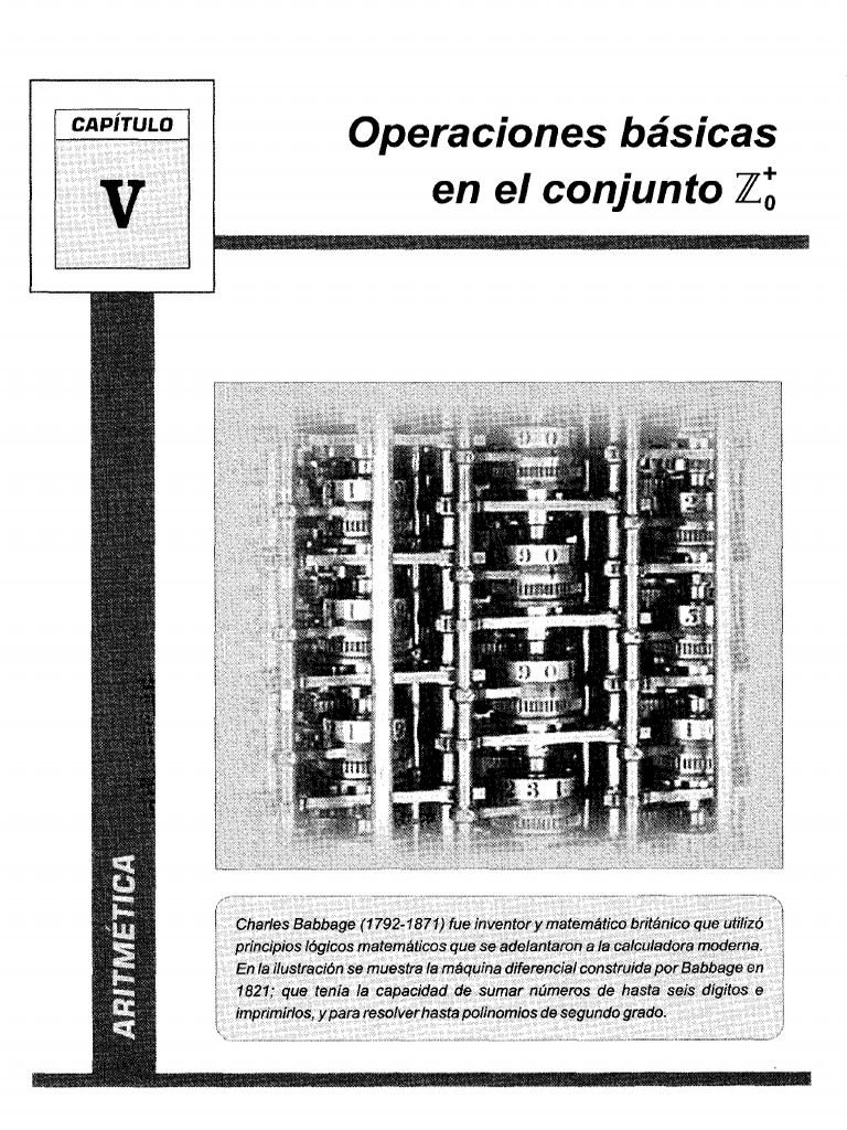 05.operaciones Básicas en El Conjunto Z+ | PDF | Sustracción | Notación ...