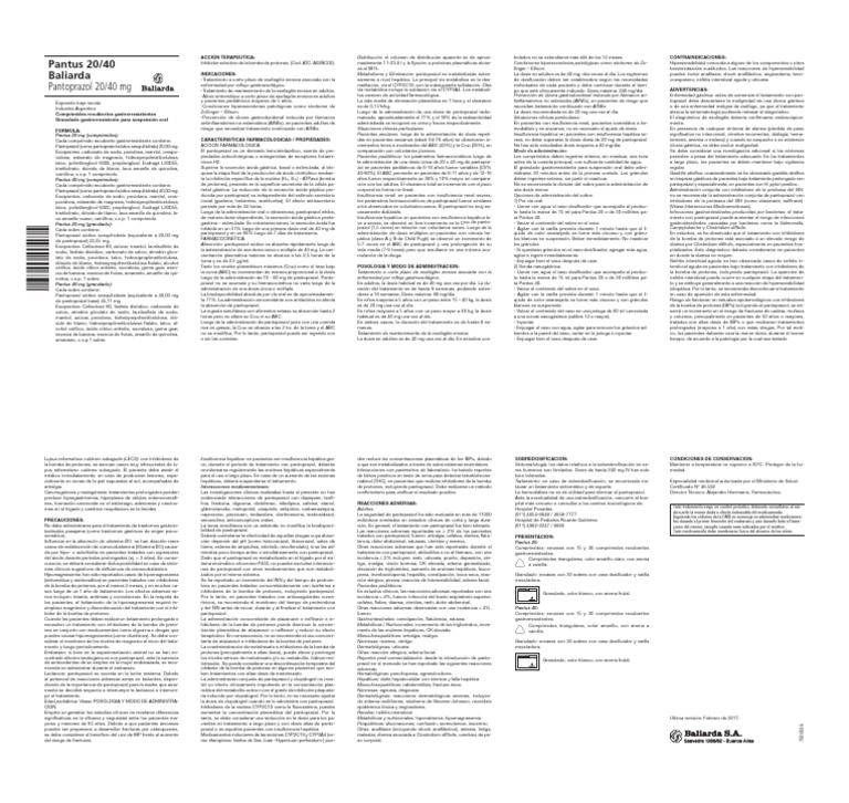 Pantus | PDF | Droga anti-inflamatoria libre de esteroides | Tableta ...