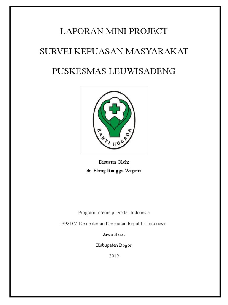 @laporan Mini Project Elang | PDF | Kesehatan Holistik