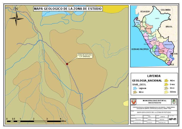 Mapa Geológico de Cuyocuyo, Puno | PDF | América del Sur | Perú