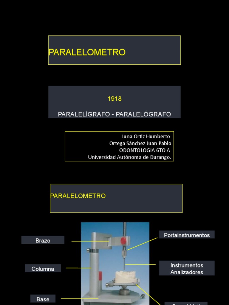 Uso del Paralelómetro en Odontología | PDF