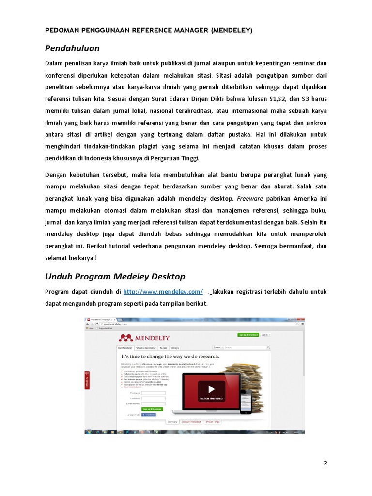 Tutorial Mendeley (Indonesia) | PDF | Komputer