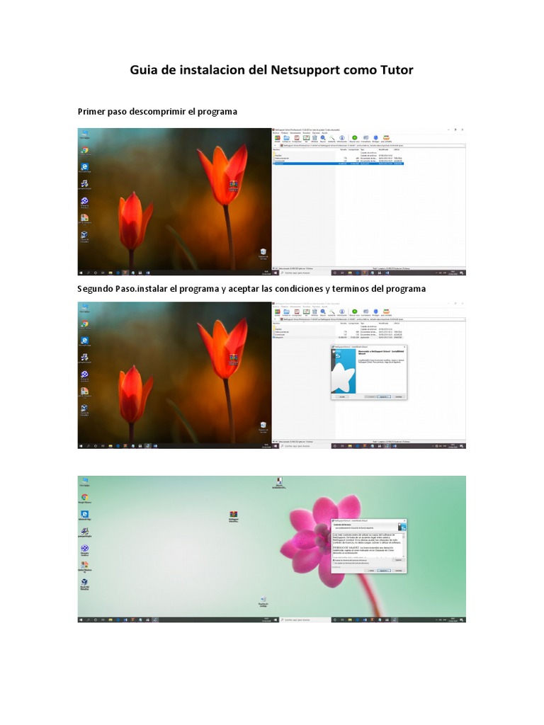 Guia de Instalacion Del Netsupport Como Tutor | PDF