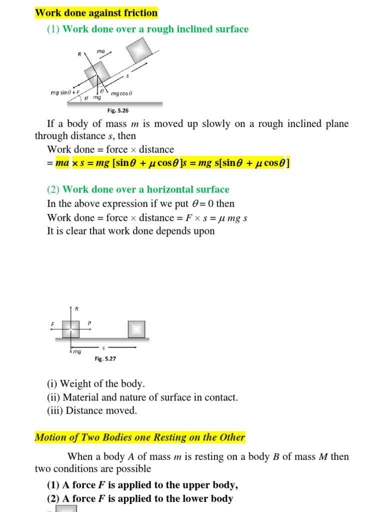Friction FOR JEE MAINS BY CHANAKYA TUTORIAL | PDF | Friction | Force