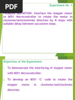 Stepper Motor Interfacing With 8051 | PDF | Electric Motor | Electrical Equipment