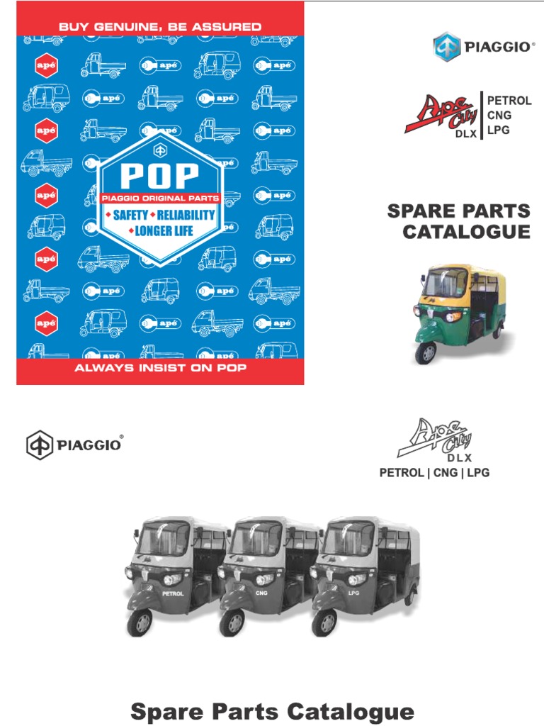 Ape City 200 DLX Editado | Download Free PDF | Carburetor | Machines