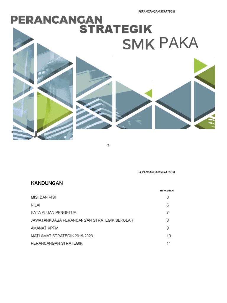 Perancangan Strategik 2019-2023 | PDF