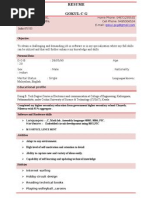 G. Ananthan's Professional Resume | PDF | Career & Growth | Wellness