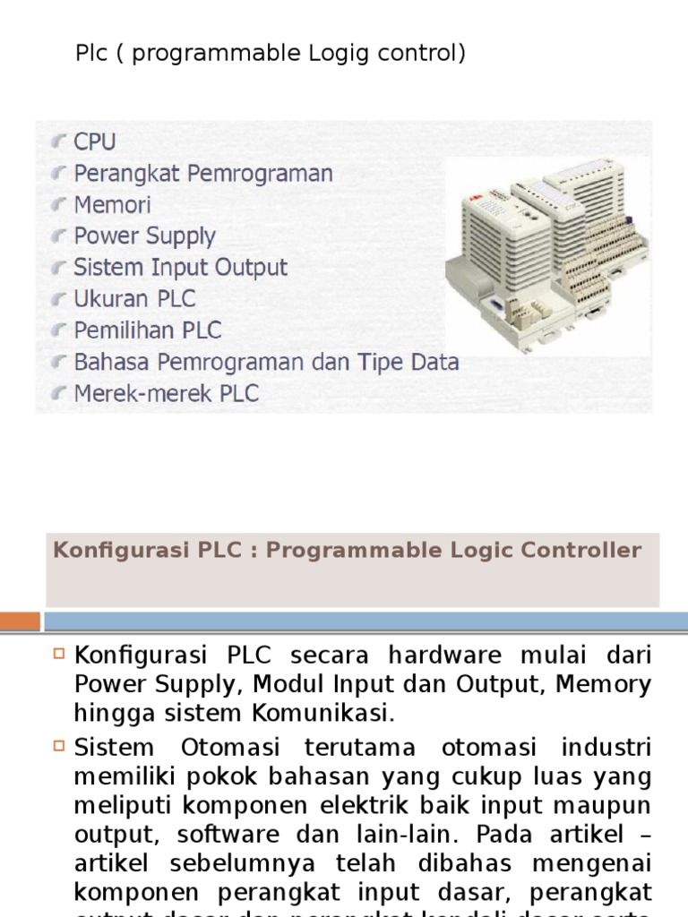 Materi Kuliah PLC 002 | PDF