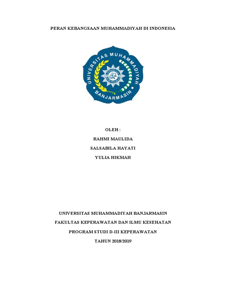 Peran Kebangsaan Muhammadiyah Di Indonesia | PDF