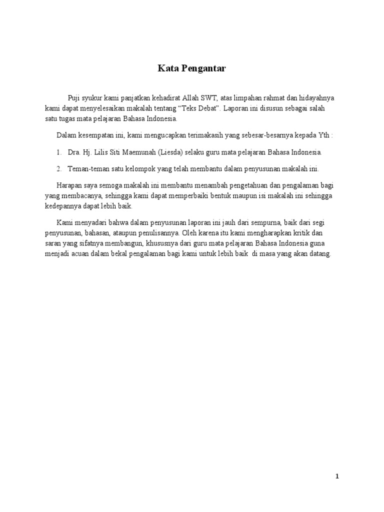 Teks Debat | PDF