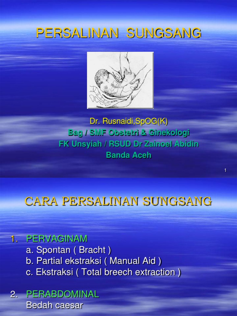 PERSALINAN SUNGSANG | PDF