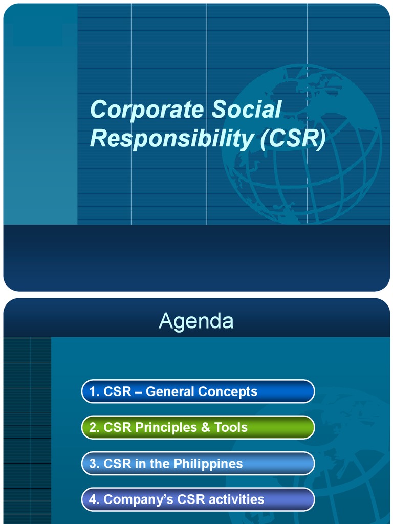 Corporate Social Corporate Social Responsibility (CSR) Responsibility ...