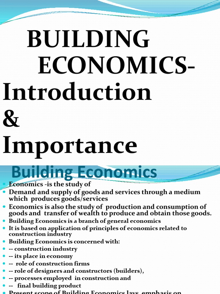 Building Economics PDF | PDF | Building Code | Fly Ash