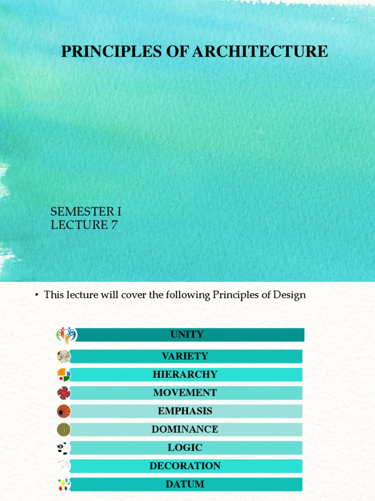 Dominance, Logic, Decoration and Datum (Principles of Design) | PDF ...