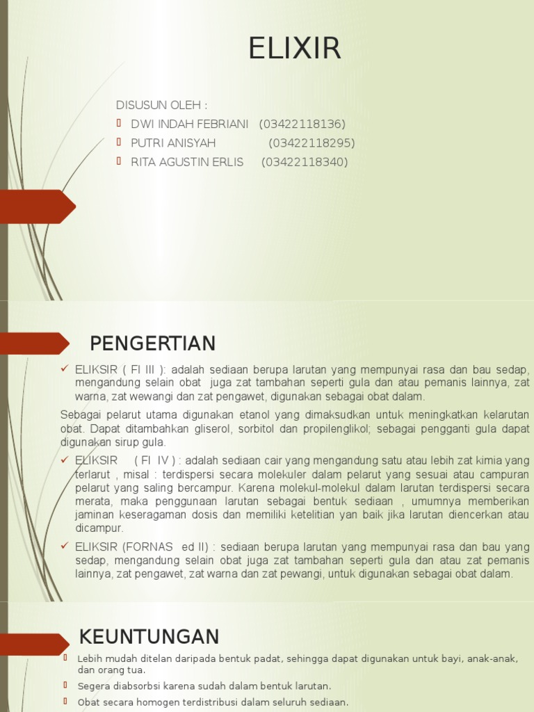 ELIXIR | PDF