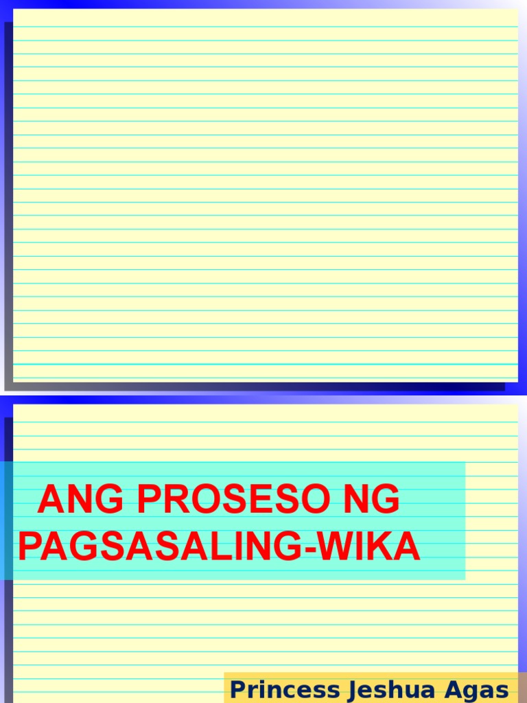 Ang Proseso NG Pagsasaling-Wika | PDF