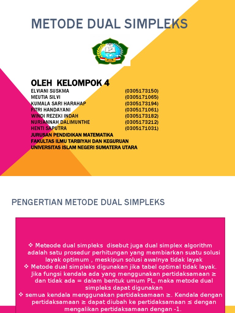Proglin Metode Dual Simpleks KLP-4 | PDF