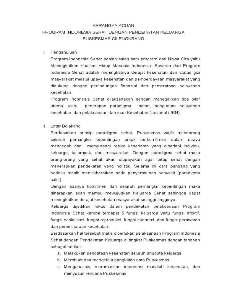 Kak Pis PK | PDF | Kesehatan Holistik