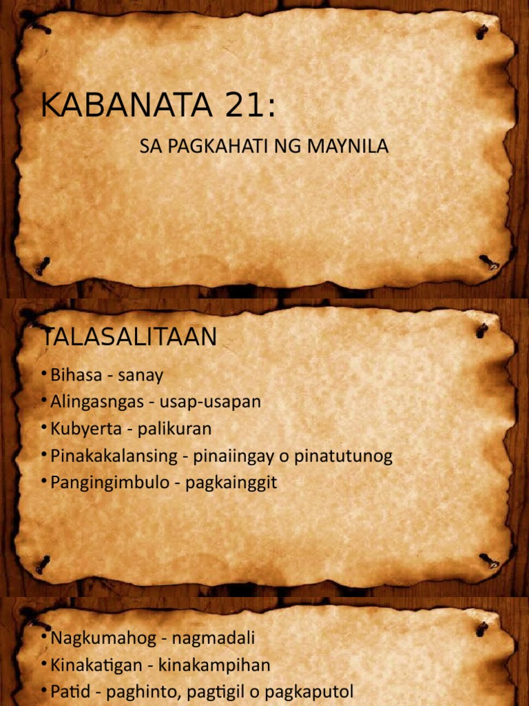 Kabanata 21 | PDF