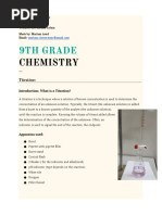 Practical Notes_Class 11 | PDF | Titration | Chemistry