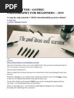 Fraktur Caligraphy Practice Sheets Sample | PDF | Letter Case | Writing