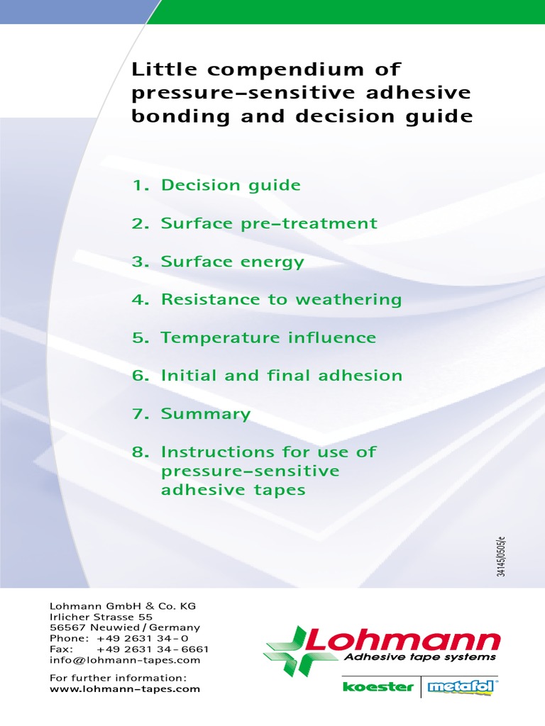 Lohmann Guide | PDF | Adhesive | Polyethylene