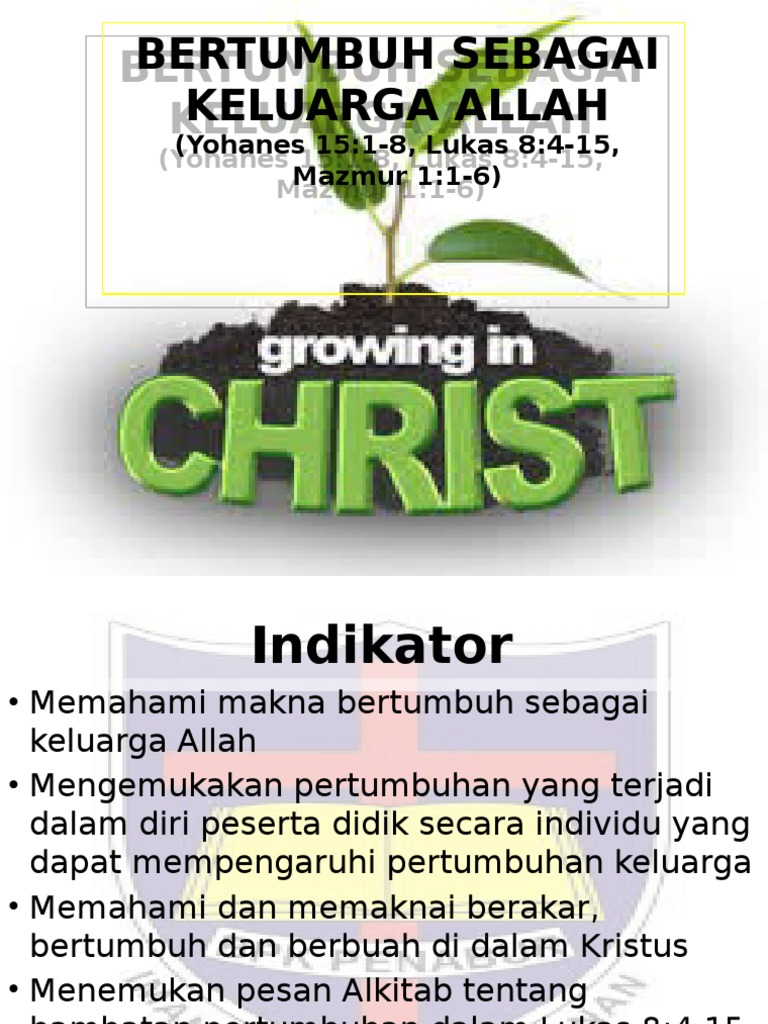 Bab 4 Bertumbuh Sebagai Keluarga Allah | PDF