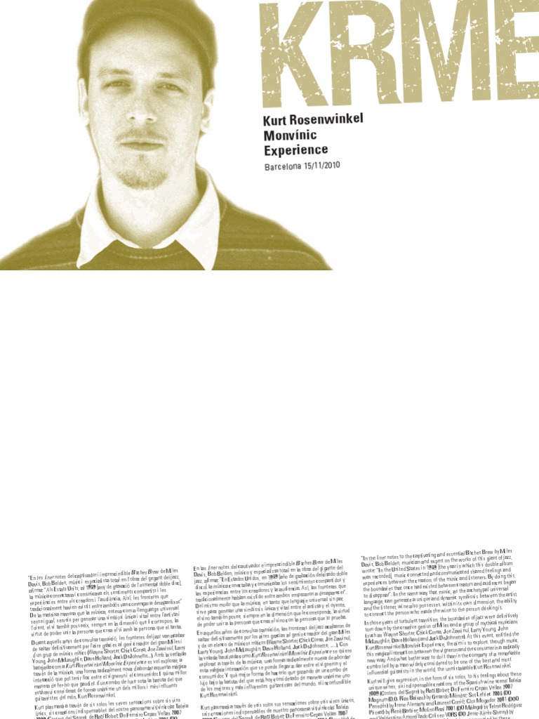 Kurt Rosenwinckel Mónvinic Experience | PDF | Jazz | Ocio