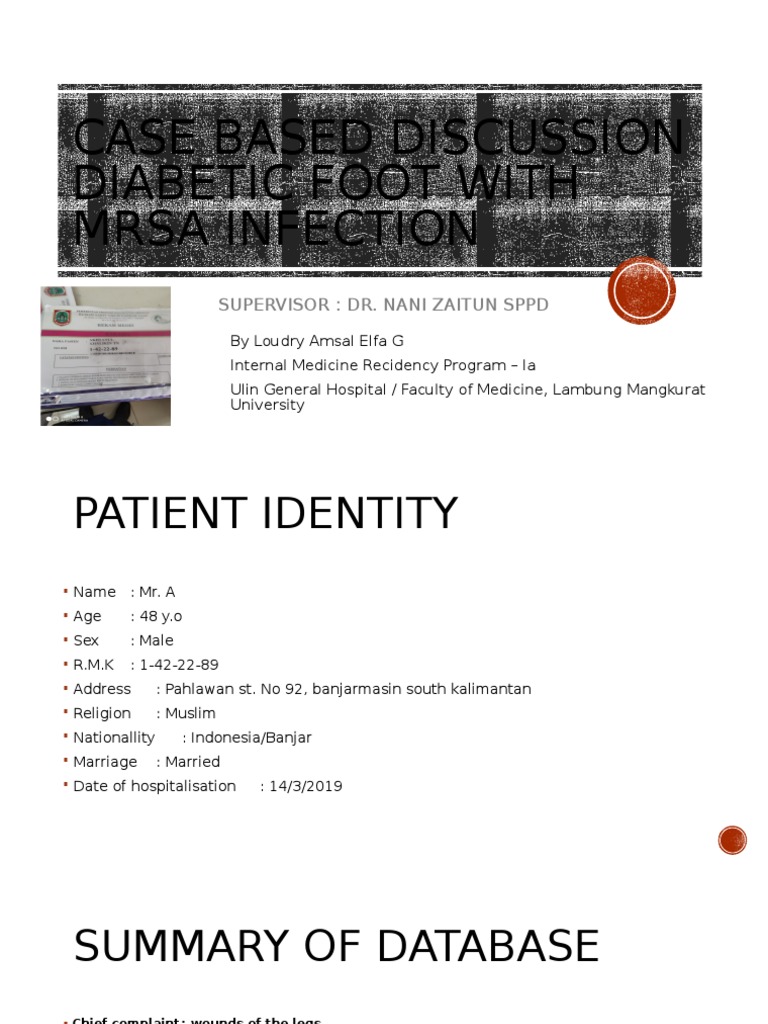 Case Based Discussion | PDF | Diabetes | Wound