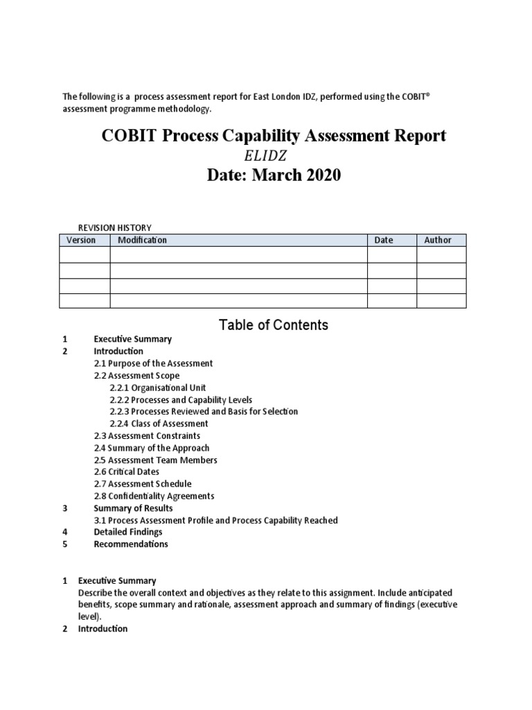 3 Assessment Report Template Appendix D3 | PDF | Non Disclosure ...